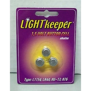 Pack of 3 Light Keeper Pro 1.5 Volt Button Cell Replacement Batteries ...