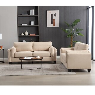 Modern 2-Piece Sofa Set Couch and Loveseat Set 2+3 Seater Sofa Set ...