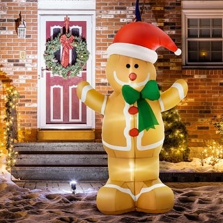 Christmas Inflatable Gingerbread Man - Multicolor - Bed Bath & Beyond ...