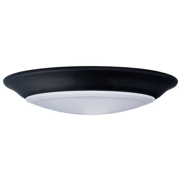 7 inch LED Disk Light CCT Selectable 3K/4K/5K Black Finish - N/A - Bed ...