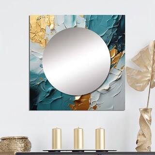 Designart "Morning Glory Sunlight Breaking Waves Abstract" Abstract ...