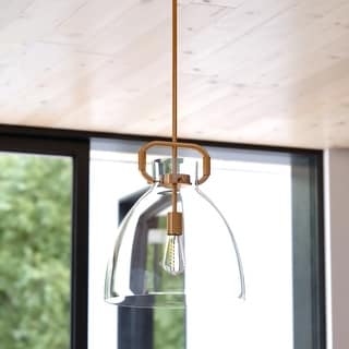 Madrona 1 Light Contemporary Pendant Light Clear Glass - Bed Bath ...