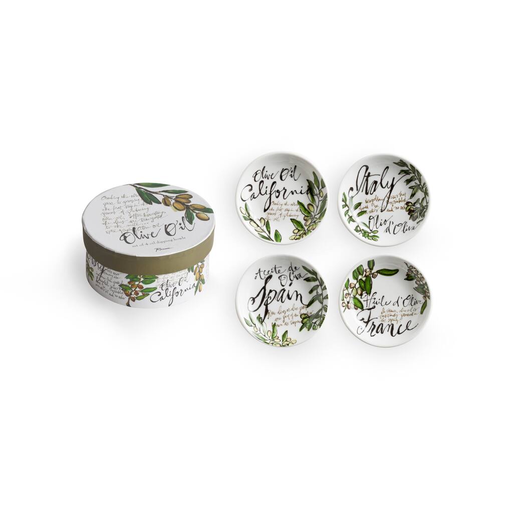 Rosanna Olive Oil Dipping Dishes Set of 4 - Overstock - 33414291