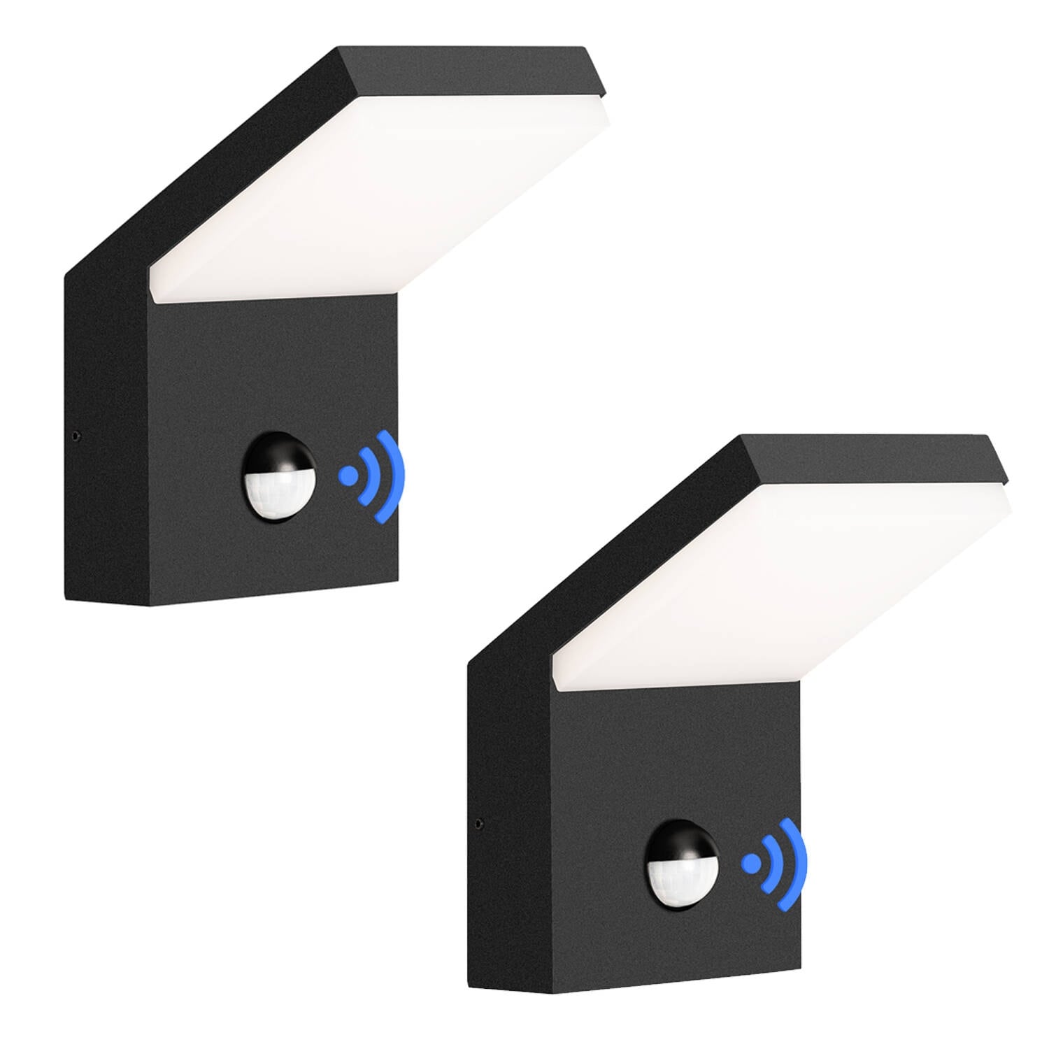 2 Pack Wall Light Outdoor LED Wall Sconce Lighting with Motion Sensor ...