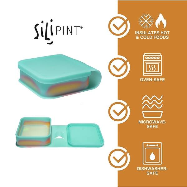 Silipint Silicone Go Go Bowls: 2pk Sandwich Size: Aurora - Unbreakable ...