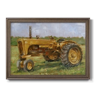 Rustic Tractors IV Premium Framed Canvas- Ready to Hang - Bed Bath ...