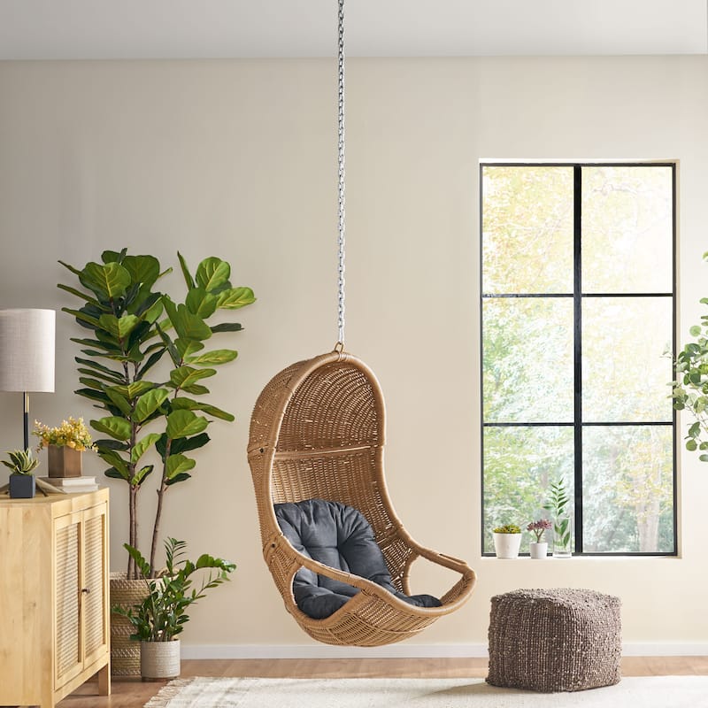 Orville Outdoor and Indoor Wicker Hanging Chair (NO STAND) by ...