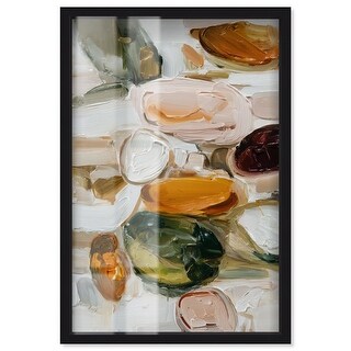 Umber Burnt Traverse Abstract Wall Art Shadowbox Print by Art Remedy ...
