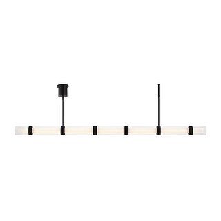 Tech Lighting Wit Single Light 84" Wide LED Linear Chandelier - Bed ...