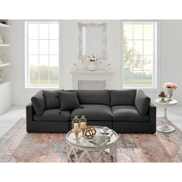 3 seater linen sofa store