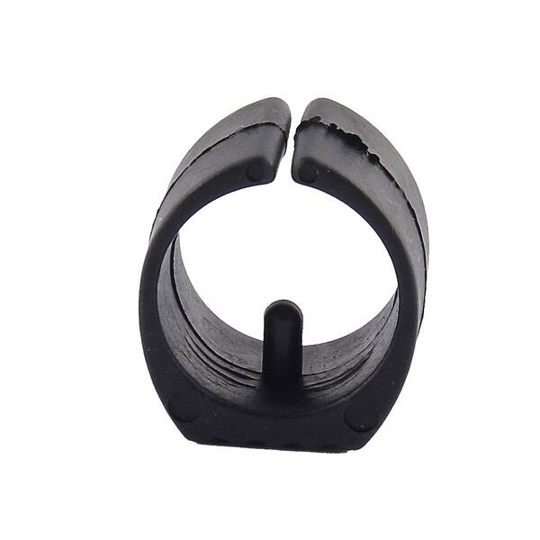 26mm Dia Chair Pipe Foot Clamps Floor Glides U-Shaped Caps Black 10pcs ...