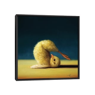 iCanvas "Plow Pose (Yoga Chick)" by Lucia Heffernan Framed Canvas Print ...