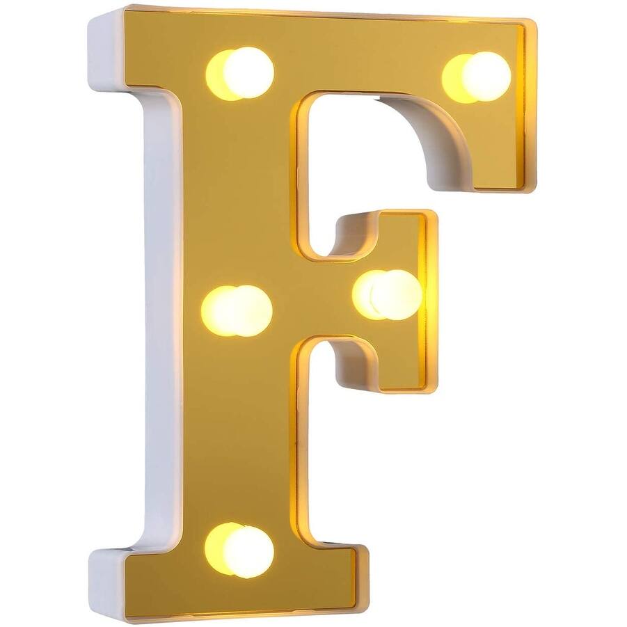 LED Marquee Letter Lights 26 Alphabet Light Up Sign (F) - Overstock ...