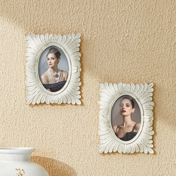 ornate white picture frames