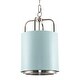 Arctic Blue metal lamp shade 1-Light modern and chic Light Brushed ...
