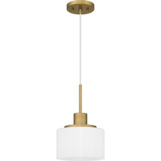 Callahan 1-Light Aged Brass Mini Pendant Light - Bed Bath & Beyond ...