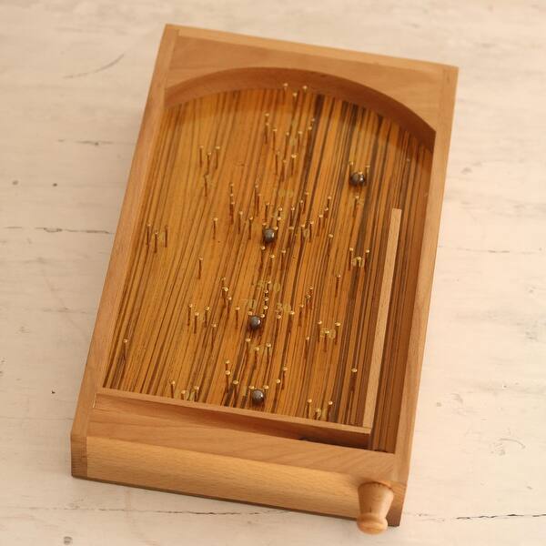 Novica Handmade Home Arcade Mini Wood Pinball Game - Bed Bath & Beyond ...