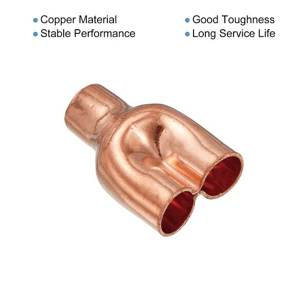 5pc Tee Y Type Copper Fitting Welding Joint Split Union Intersection 1/ ...