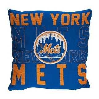 MLB 130 Mets Stacked Pillow - Blue - Bed Bath & Beyond - 38236689
