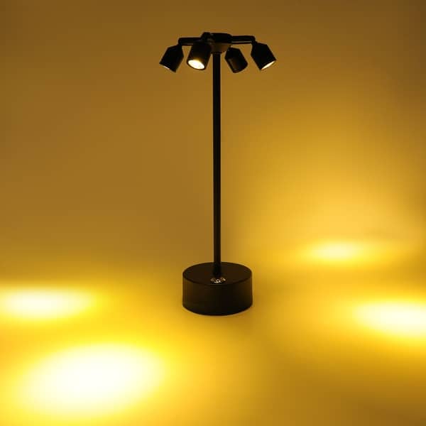 Modern LED Table Lamp Tall Pole Desk Lamp Adjustable Rechargeable - Bed ...