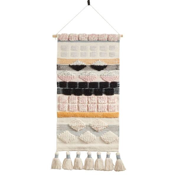 Chunky Tassels Design Textured Woven Wall Hanging - Bed Bath & Beyond ...