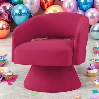 360 Degree Comfy Accent Open Back Chair Small Single Chair Armchair for ...