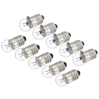 30Pcs E10 Screw Base Bulbs 1.5V/2.5V Mini Miniature Lights, Warm Yellow ...