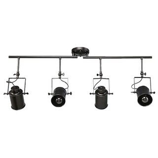 4 light industrial black track ceiling light - Bed Bath & Beyond - 24307405