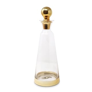 Gold Lid Glass Decanter, 13.5"H - Bed Bath & Beyond - 40339795