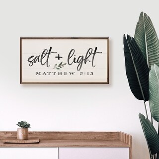 Salt And Light Matthew 5 13 Greenery White - Bed Bath & Beyond - 42707859