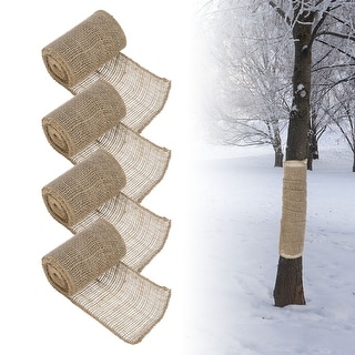 Rolls Natural Burlap Tree Wraps Winter Tree Trunk Protector Wrap - Wood ...