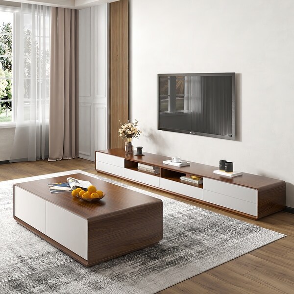 Wooden lowline tv unit store