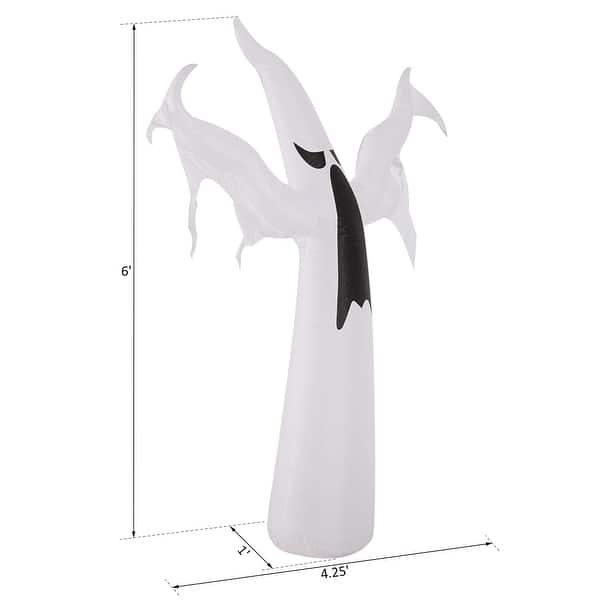 HOMCOM 6' Creepy Ghost Inflatable Halloween Decoration - Bed Bath ...