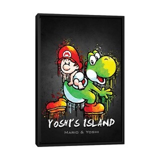 iCanvas "Yoshi Island Mario" by Gab Fernando Framed Canvas Print - Bed ...