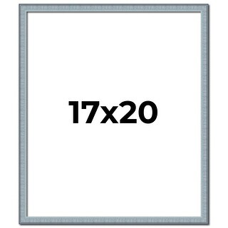 17x20 Frame Rustic Sky Blue Solid Wood Picture Frame | 0.75 Inch - Bed ...