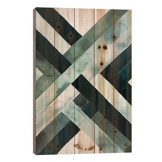 Watercolor Weave II Print On Wood by Grace Popp - Multi-Color - Bed ...