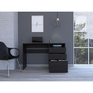 3-Drawers 1-Shelf Computer Desk, Writing Console Table - Bed Bath ...