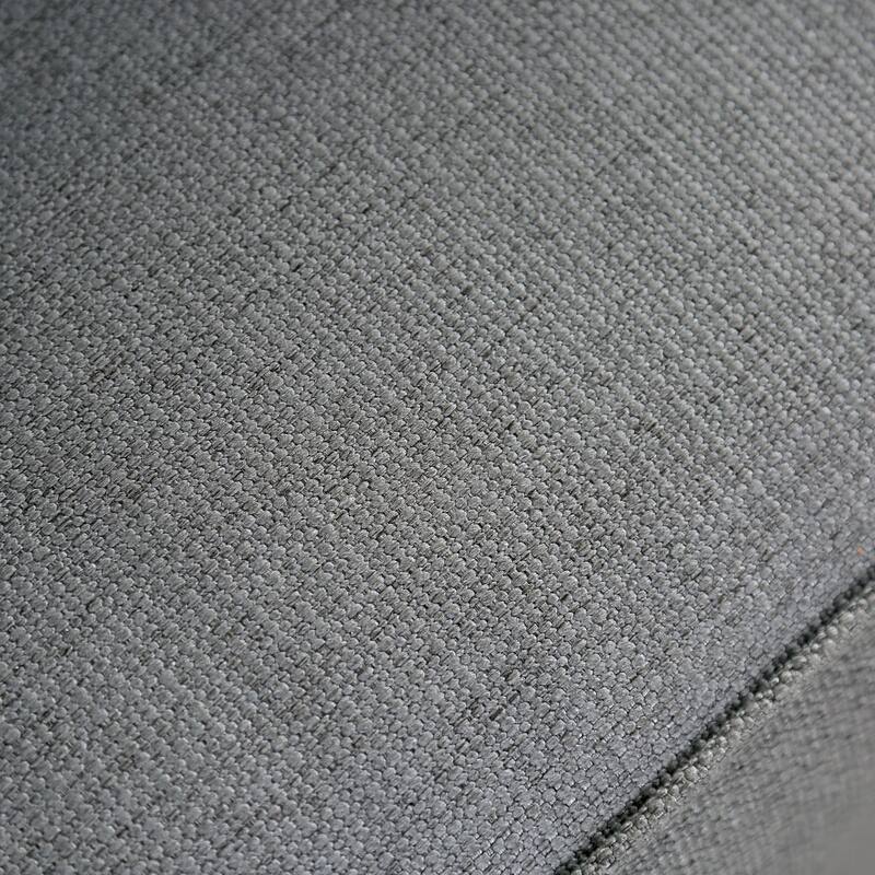 Burlap Weave Sofa with Single Cushion Seat Design in Gray - Overstock ...