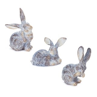 Garden Rabbit Figurine (Set of 3) - Bed Bath & Beyond - 38291062