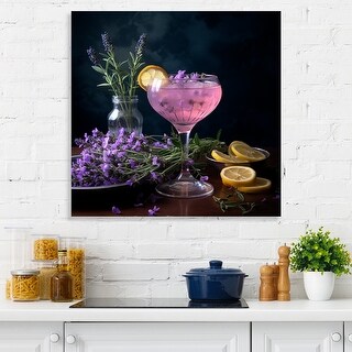 Designart "Bloomsbury Booze Cocktail I" Cocktails Wall Art - Bed Bath ...