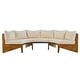 Curved Shape Sofa Set PE Wicker Furniture Conversation Sets - Beige ...