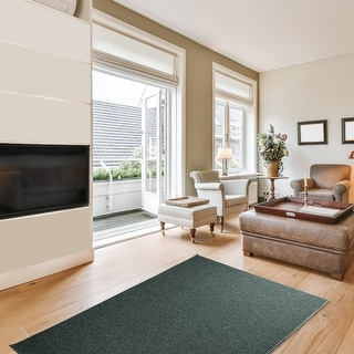 Furnish my Place Indoor/Outdoor Solid Teal Rug, Set of Area Rug - Bed ...