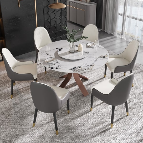 round marble topped table