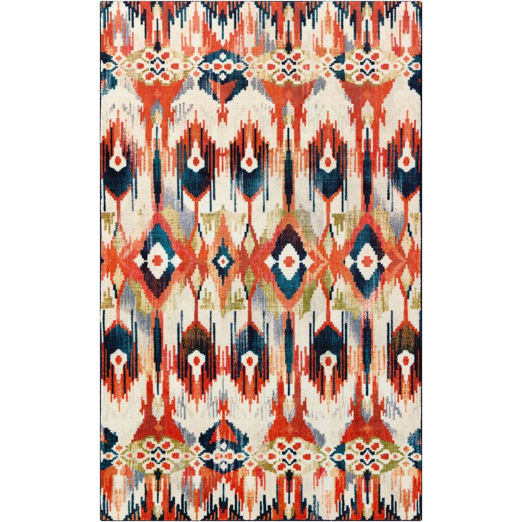 Mohawk Home Painted Batik Abstract Geometric iKat Area Rug - Overstock ...