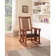 Hazel Tobacco Rocking Chair with Slat Back - Bed Bath & Beyond - 39408297