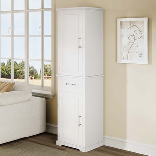 Freestanding Bathroom Cabinet with Advanced Storage Features and ...