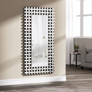 KOHROS Rectangle Crystal Decorative Wall Mirror - 31.5 in. x 47.2 in ...