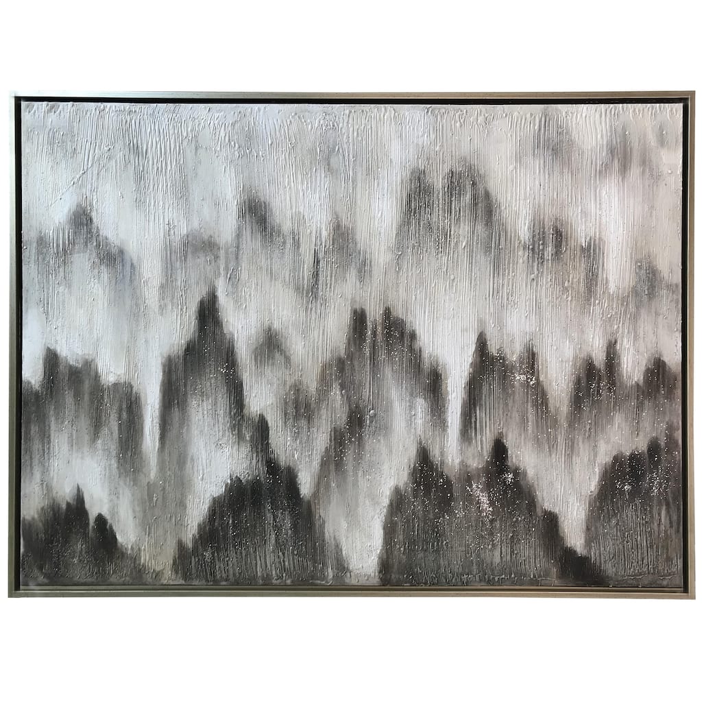 Textured Hand Painted Wall Art on Framed Canvas - Overstock - 27649192