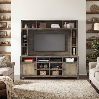 Bridgevine Home Joshua Creek 84 Inch Entertaiment Center for TVs up to ...