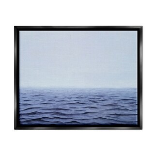 Stupell Vast Ocean Horizon Soothing Blue Water Waves Floater Frame ...